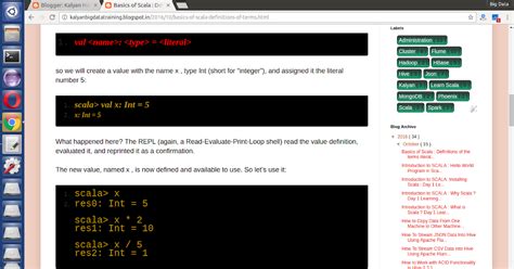 Basics Of Scala Definitions Of The Terms Literal Value Variable
