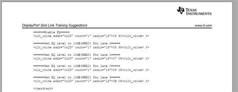 SN75DP130 Google NB Issue Interface Forum Interface TI E2E Support Forums
