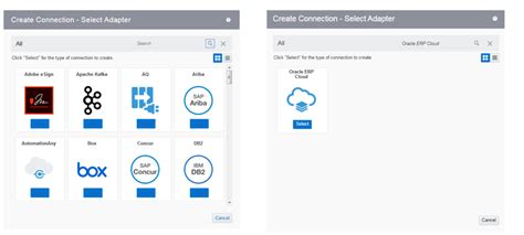 oracle masterminds create erp adapter connection in oic