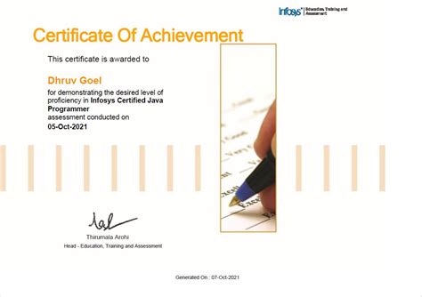 Dhruv Goel On Linkedin Java Infosys