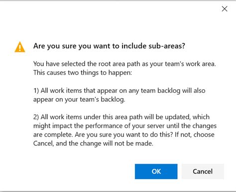 Team Boardbacklog Not Showing Sub Area Work Items Azure Devops