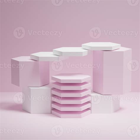 3d rendering display product abstract minimal scene with geometric