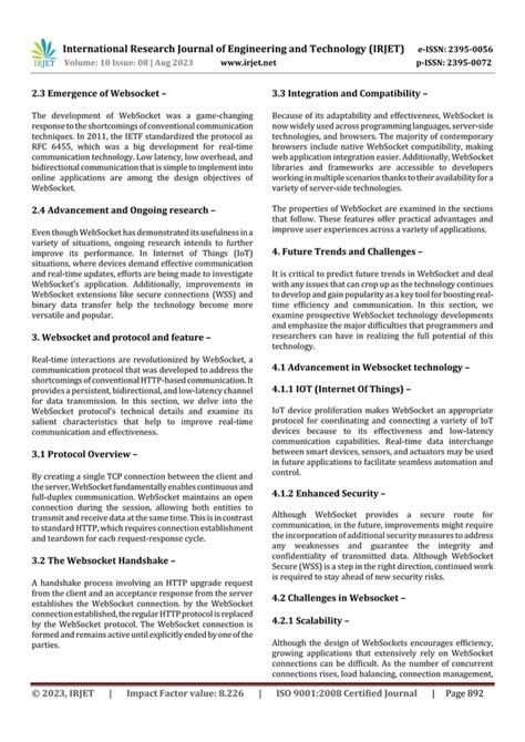 Enhancing Real Time Communication And Efficiency With Websocket Pdf