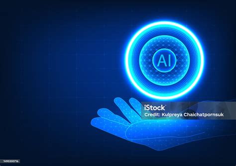 기술 배경 인공 지능 기술을 제어하여 신속하게 작업하고 우리를 위해 일할 수 있는 인간을 나타냅니다 미래의 기술입니다 만짐에 대한 스톡 벡터 아트 및 기타 이미지 Istock