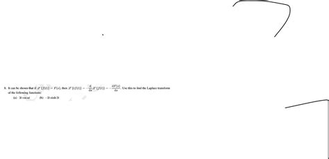 Solved Evaluate The Following Inverse Laplace Transforms