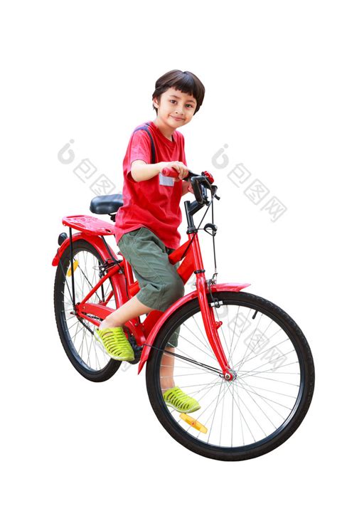 骑自行车的年轻亚洲男孩图片 包图网企业站