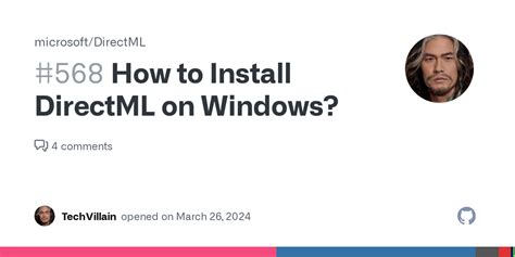 How To Install Directml On Windows · Issue 568 · Microsoftdirectml