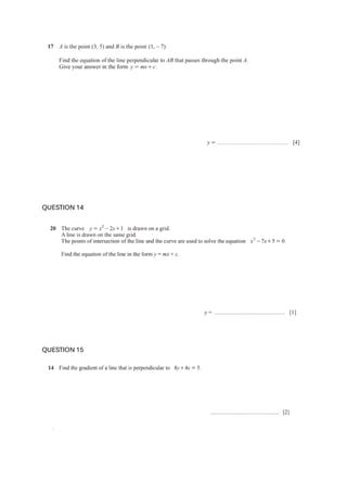 COORDINATE GEOMETRY IGCSE MATHEMATICS Pdf Physics Science