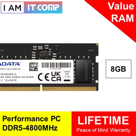 Adata 8gb Ddr5 4800mhz Sodimm Notebook Ram Lazada