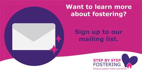 Sign Up For Step By Step Fostering Newsletter Step By Step Fostering