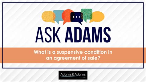 What Is A Suspensive Condition In An Agreement Of Sale Youtube