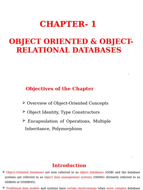 Ch 1 Concept Of Oodb 1 Pdf Method Computer Programming Databases