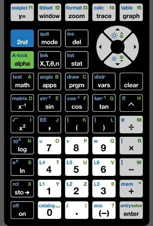TI Plus CE App For Chrome OS Keyboard
