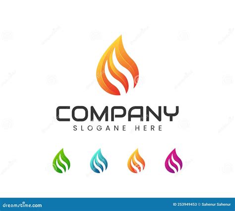 Creative Abstract Fire Logos Fire Flame Logo Design Vector Hot Logo