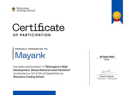 Mayank Kshirsagar On Linkedin Webdevelopment Hackathon Continuouslearning Sheryianscodingschool