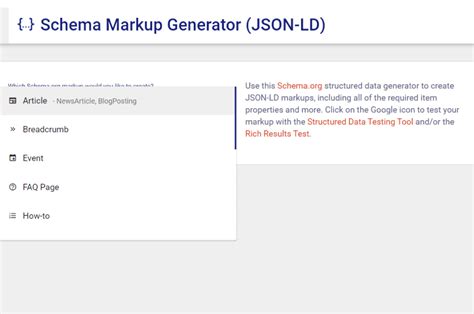 Schema Markup Generator JSON LD Merkle Twaino