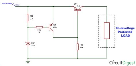 Overvoltage Protection Circuit Diagram Electronics Circuit Circuit