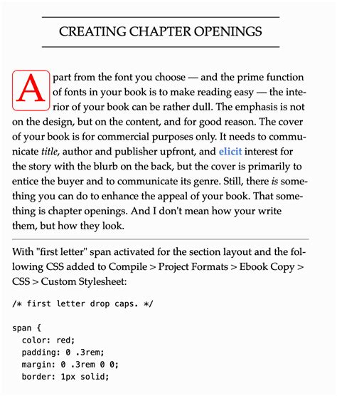 Span With First Letter Css Class Is Not Added To Epub On Compile