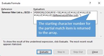 Reverse Partial Match Lookup Formula To Filter For A List In Excel