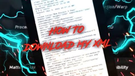 HOW TO DOWNLOAD MY XML YouTube