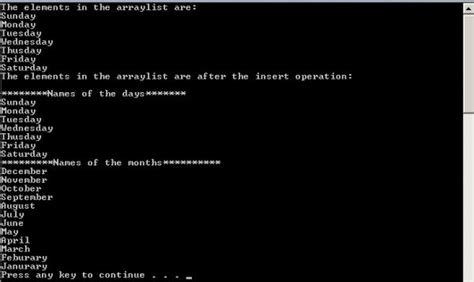 C ArrayList