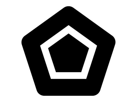 Download Nested Pentagon Shape Logo Template Vector Online Logowik