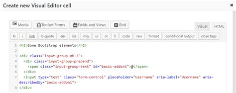 Using Bootstrap CSS Elements In Your Content Toolset