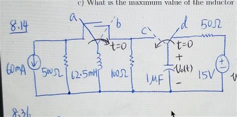 Solved The Resistance Inductance And Capacitance In A Chegg