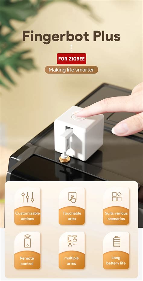 Tuya Smart Fingerbot Interrupteur Bouton Poussoir Minuterie Mode Tactile Fingerbot Commande