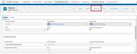 Gumu™ Feature Auto Update The Last Sync Date Field In Entity Mapping