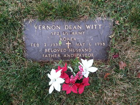 Rev Vernon Dean Witt 1934 1998 Find A Grave Memorial