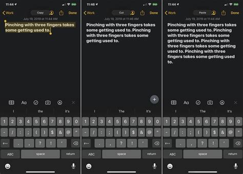 Ios 13 And Ipados 13 How To Use The New Gestures For Cut Copy Paste Undo And Redo Macworld
