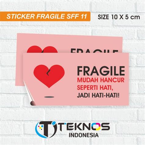 Sticker Fragile Stiker Fragile Unik Lucu Murah Jangan Dibanting