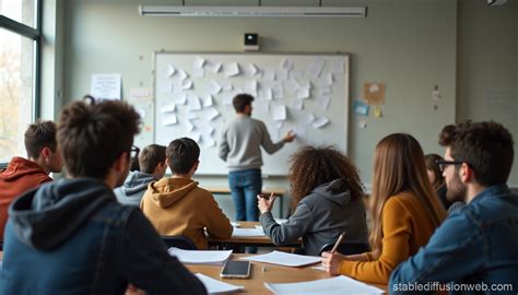 Classroom Brainstorming Session Stable Diffusion Online
