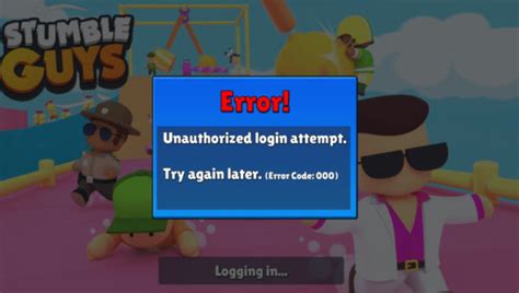 Error al iniciar sesión en Stumble Guys y cómo solucionarlo