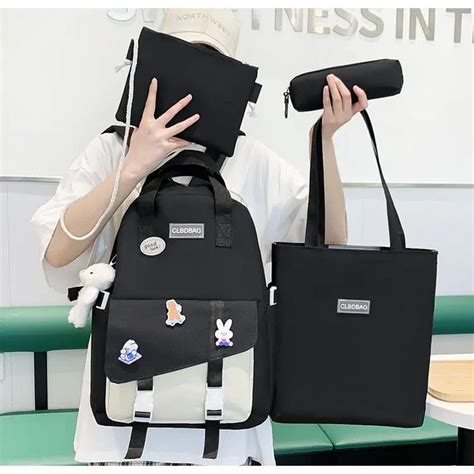 Стильний набір Jingpin 4в1 для підлітка рюкзак сумка міні сука пенал Cl 9492 4 — ціна 670