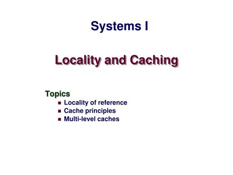 PPT Cache PowerPoint Presentation Free Download ID 12155577