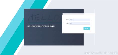 计算机毕业设计hadoopsparkhive智慧交通 交通客流量预测系统 大数据毕业设计源码论文ppt讲解视频 Csdn博客