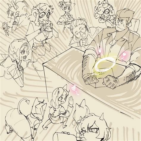 Lucifer Modeus Justice Helltaker Cerberus And More Helltaker Drawn By Hurakan Danbooru