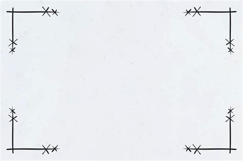 벡터 Boho 예술 부족 낙서 스케치 코너 프레임 무료 벡터