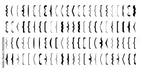 Text Brackets Collection Black Quotation Box Curly Square And Corner Parentheses Vintage