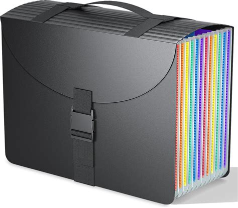 Expanding File Folders Accordion File Organizer Portable File Box 13 Pockets