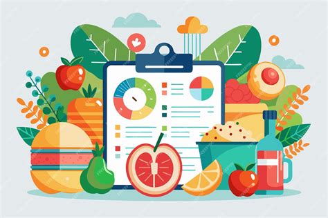 Clipboard With Assorted Fruits And Vegetables On A Table Illustrate The Concept Of Customer