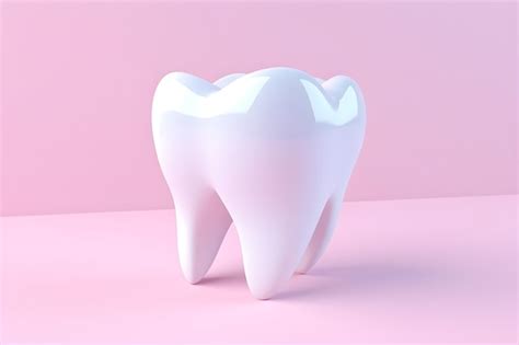 Premium Ai Image 3d Tooth Background