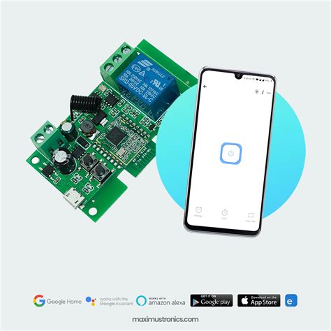 V A Wifi RF Mhz Remote Control DC Switch MicroUSB V Maximustronics