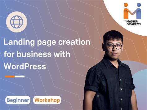 landing page creation for business with wordpress the master academy