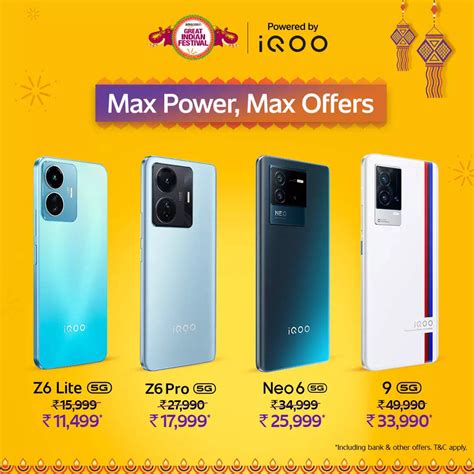 Amazon Great Indian Festival IQOO Announces Offers On IQOO Z Lite G IQOO Neo G IQOO