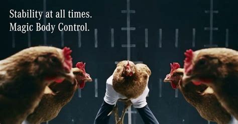 Mercedes Uses Chickens To Exhibit Magic Body Control Feature In S