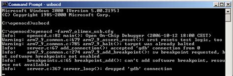 ARM Connecting To Hardware Using OpenOCD