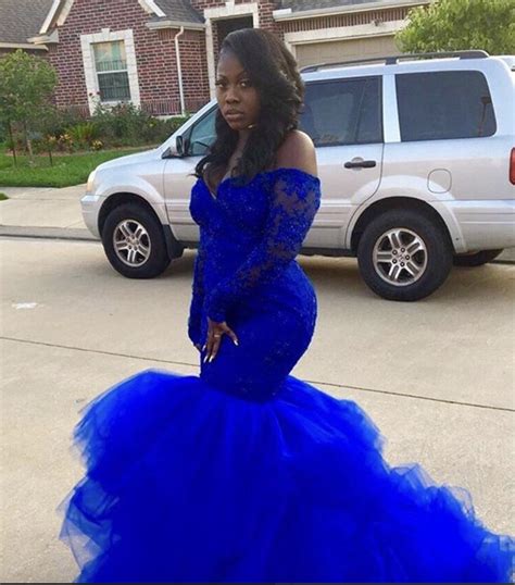 Plus Size Royal Blue Prom Dresses With Sleeves · Dressydances · Online